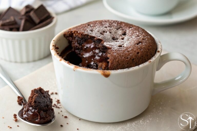 Molten Chocolate Lava Mug Cake | 5-Minute Dessert